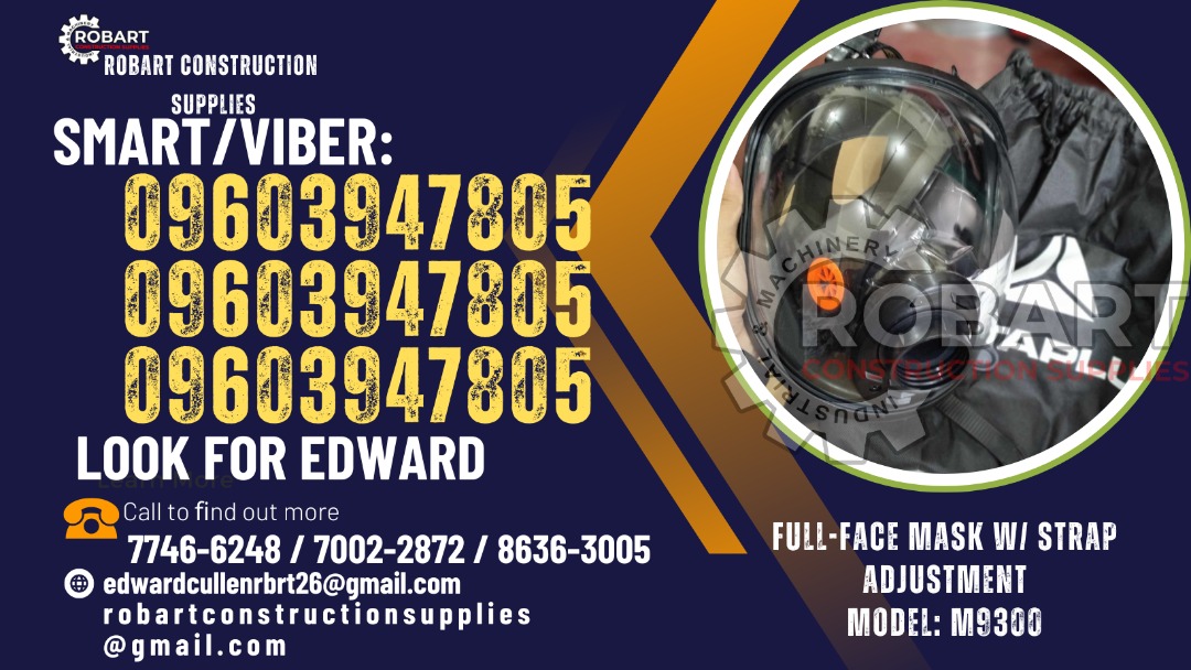 Full-Face Mask w/ Strap Adjustment Model: M9300, Commercial ...
