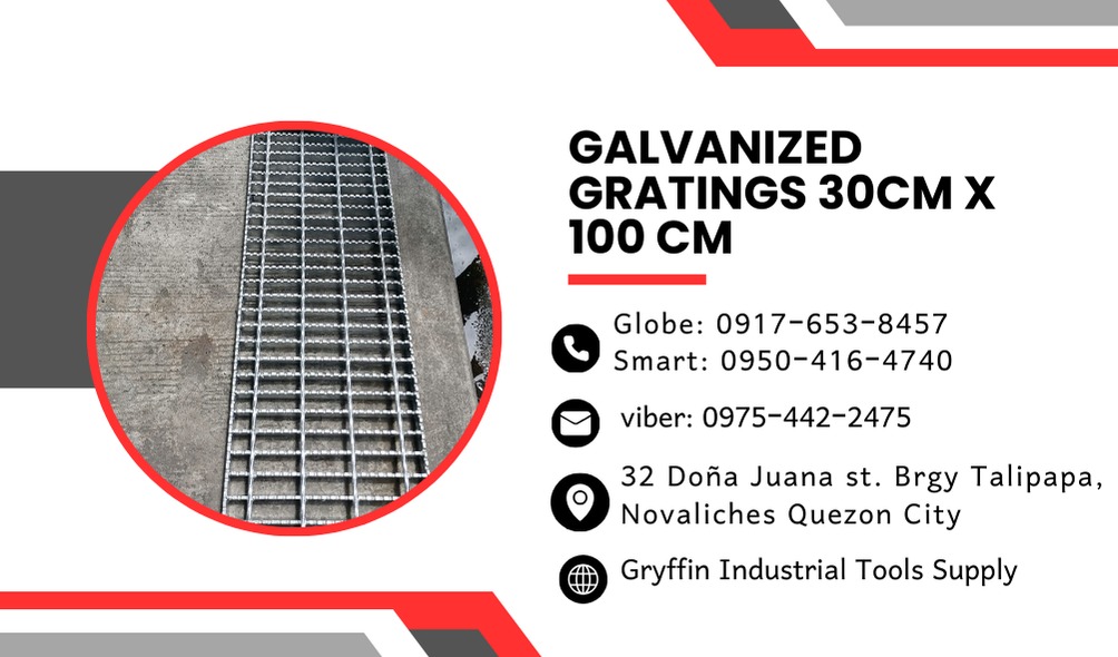 galvanized gratings 30cm x 100 cm, Commercial & Industrial, Industrial ...