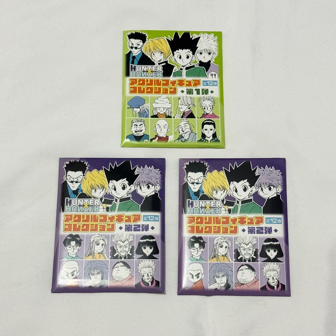 Hunter x Hunter 全職獵人 hxh 立牌 壓亞克力 第一彈 第二彈, 興趣及遊戲, 收藏品及紀念品, 明星周邊 - Carousell