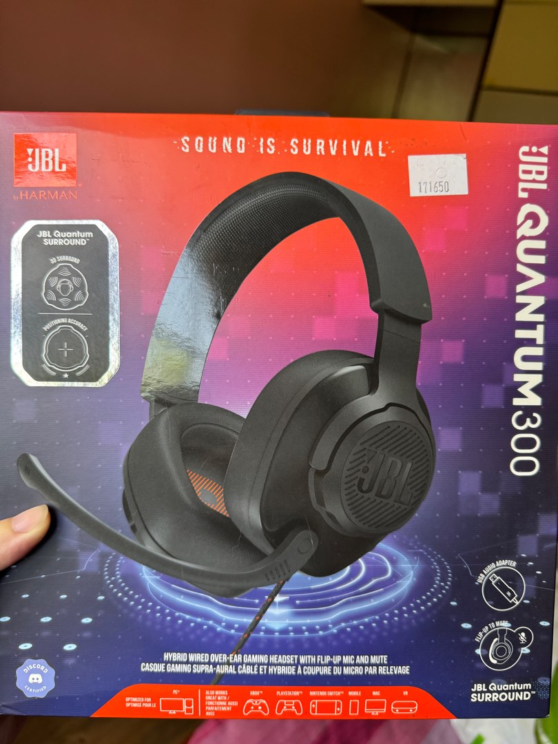 JBL Quantum 300 (NEW), Audio, Headphones & Headsets on Carousell