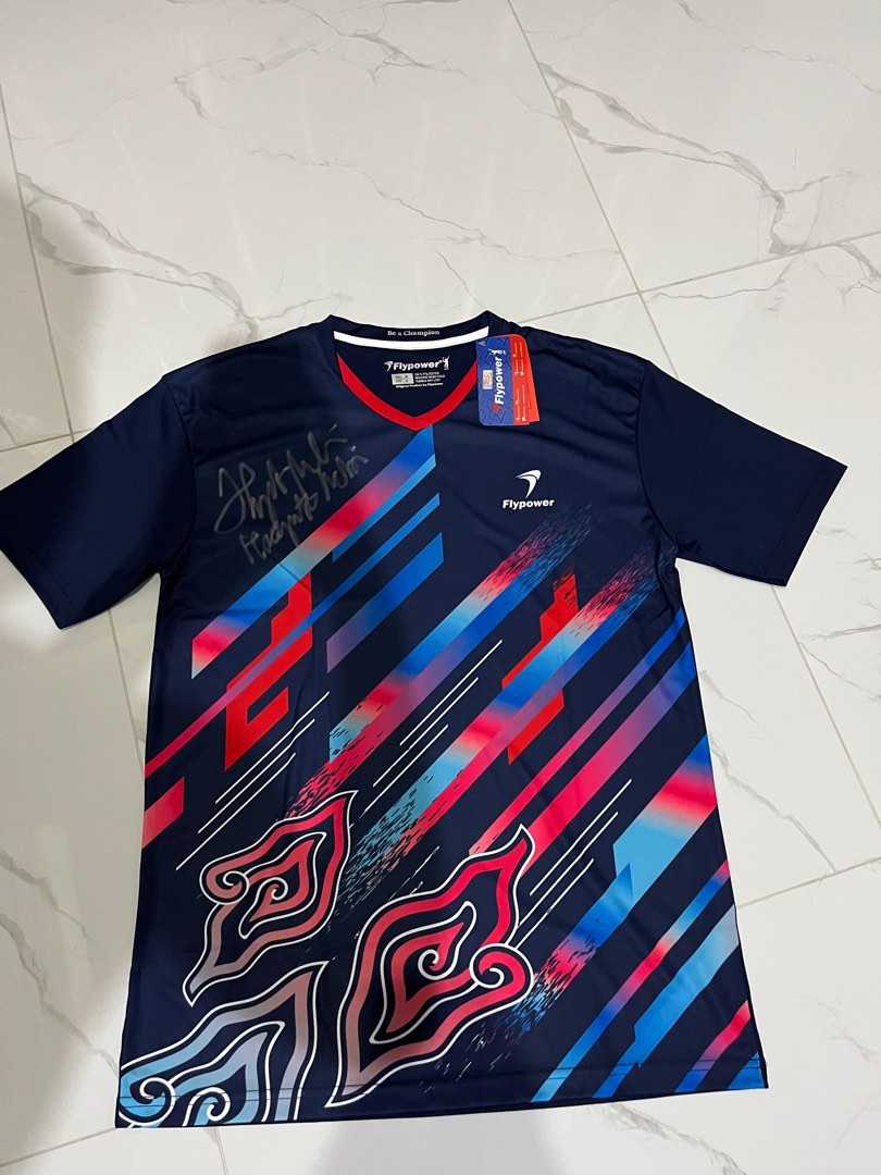 Jersey Flypower original plus tanda tangan Hariyanto Arbi, Olah Raga ...