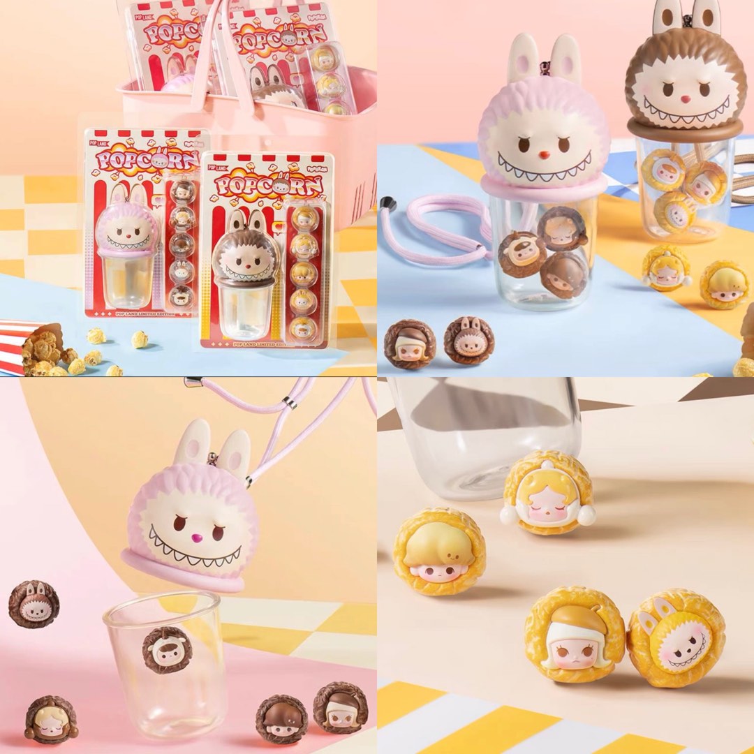 POPBEAN POPCORN SERIES POPMART ( LABUBU , DIMOO , SKULLPANDA , PUCKY ...