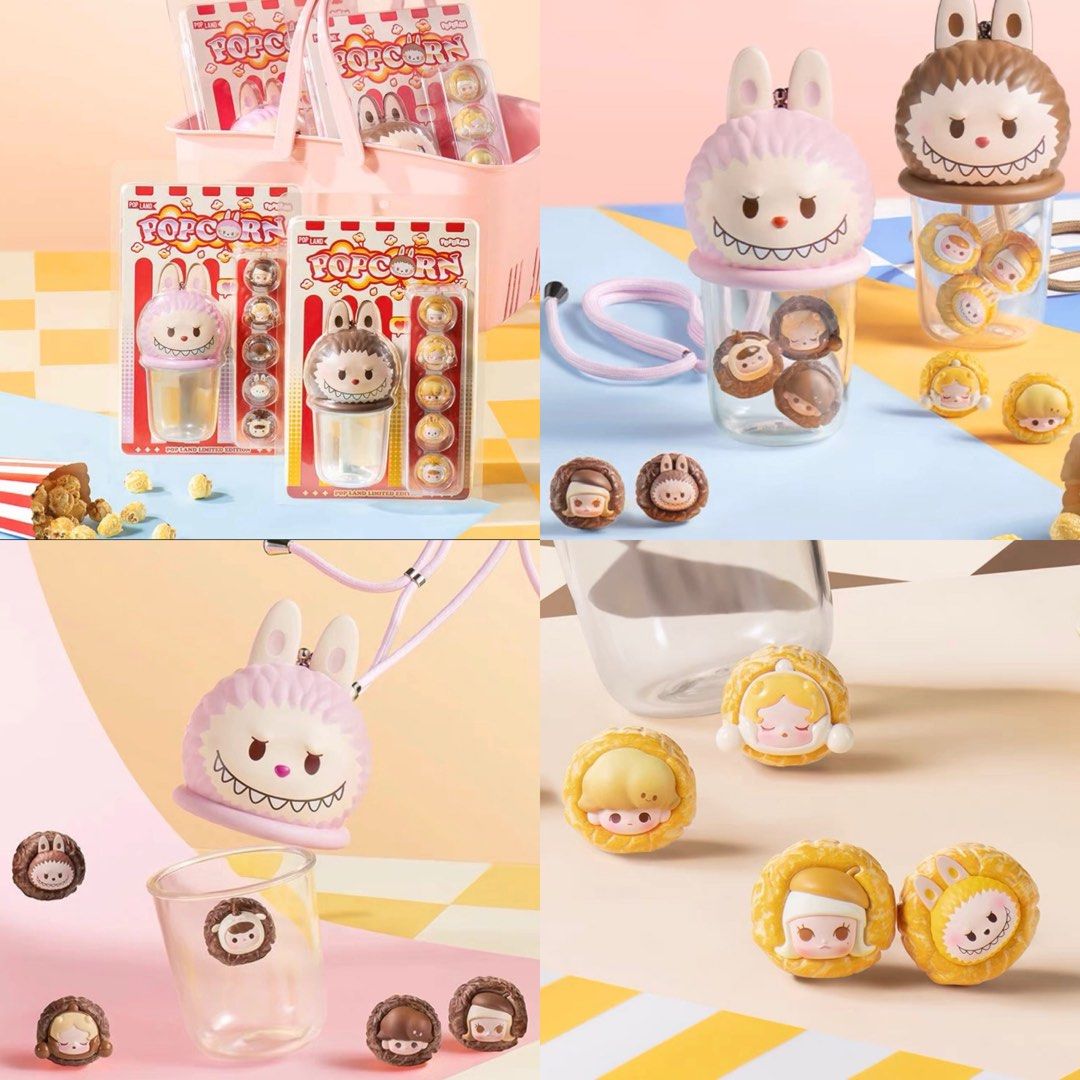 POPBEAN POPCORN SERIES POPMART ( LABUBU , DIMOO , SKULLPANDA , PUCKY ...