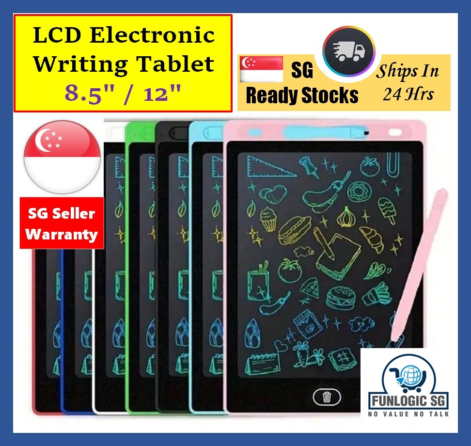 LCD Writing Pad / Writing Tablet / Drawing Pad For Kids / 8 inch / 12 ...