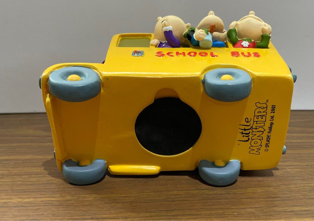 Little Monsters Ceramic Yellow School Bus Coinbank on Carousell