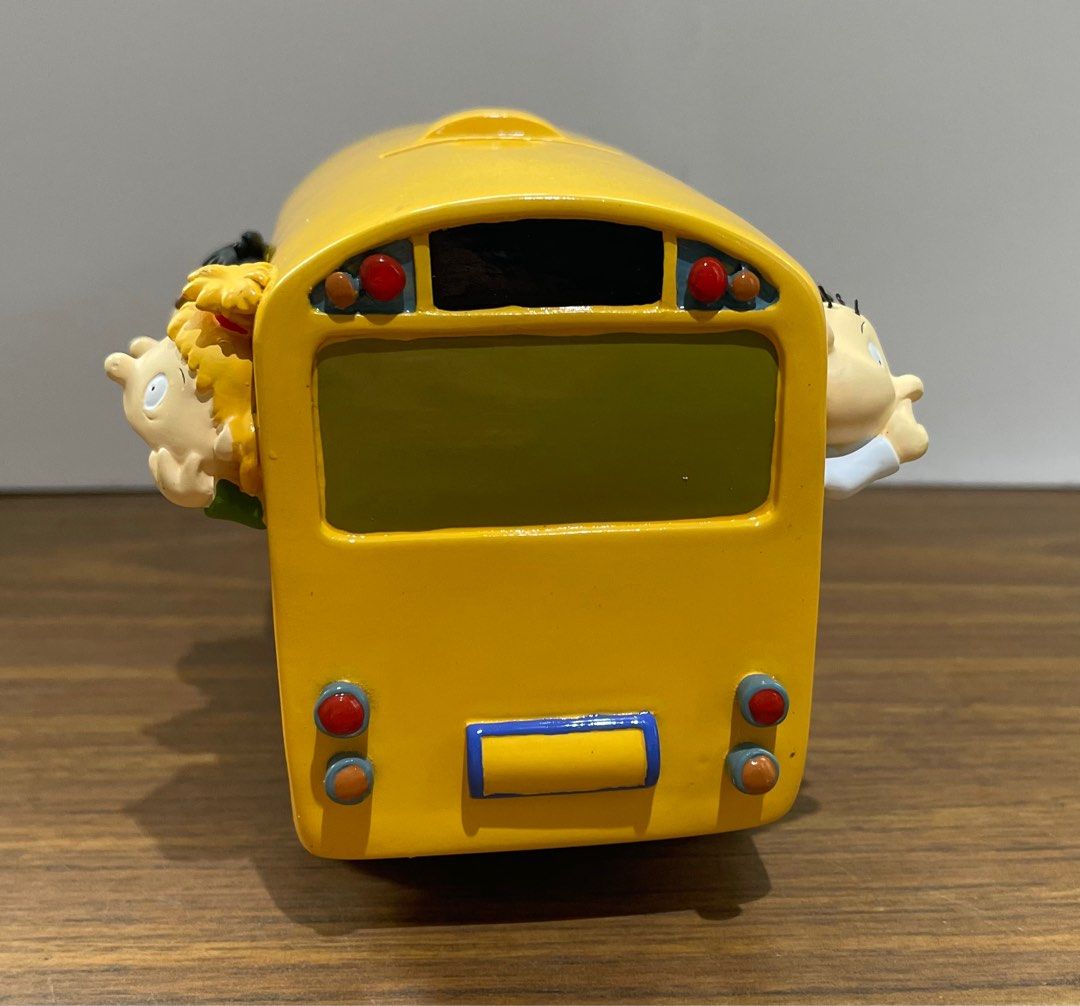 Little Monsters Ceramic Yellow School Bus Coinbank on Carousell