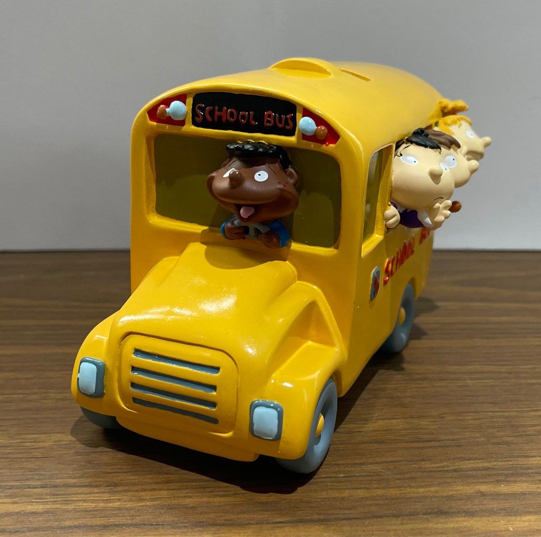 Little Monsters Ceramic Yellow School Bus Coinbank on Carousell