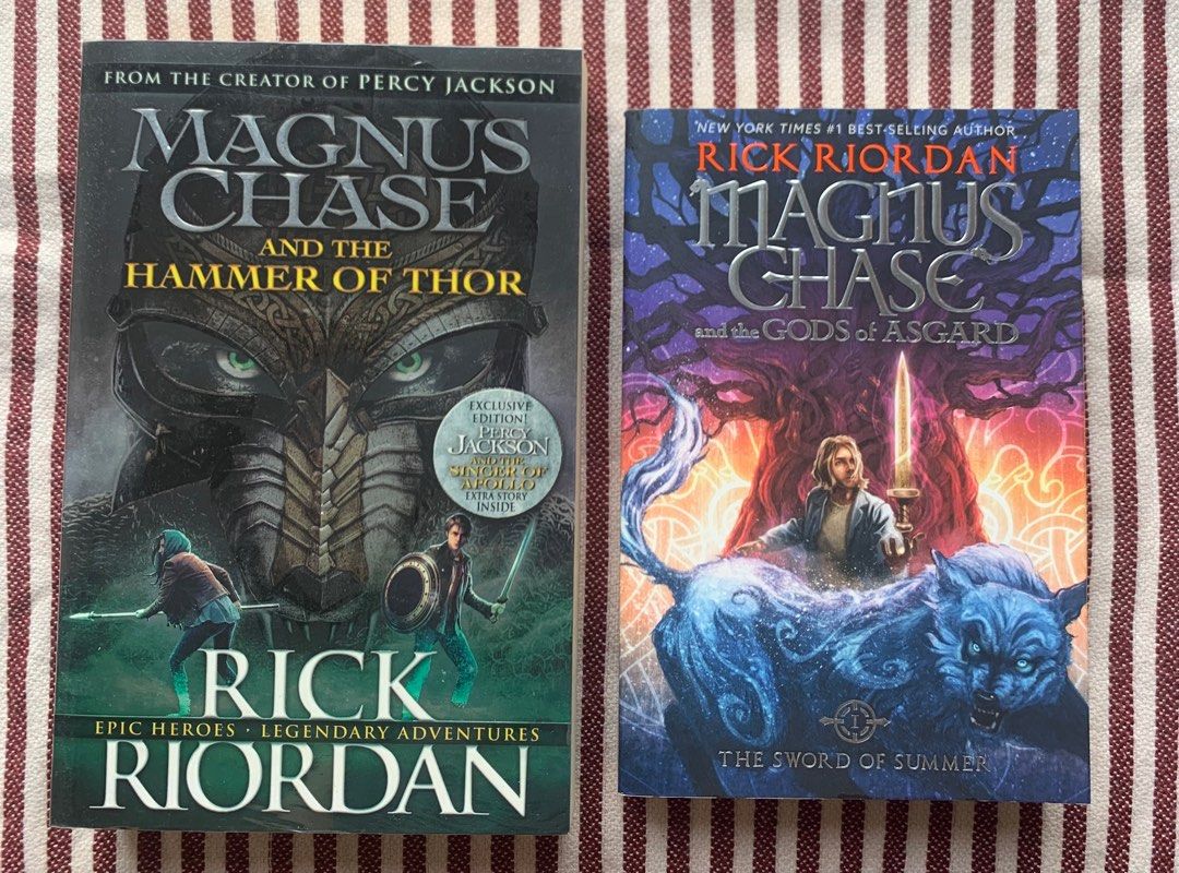 Magnus Chase and the Gods of Asgard YA Fantasy Book 1&2: The Hammer of ...