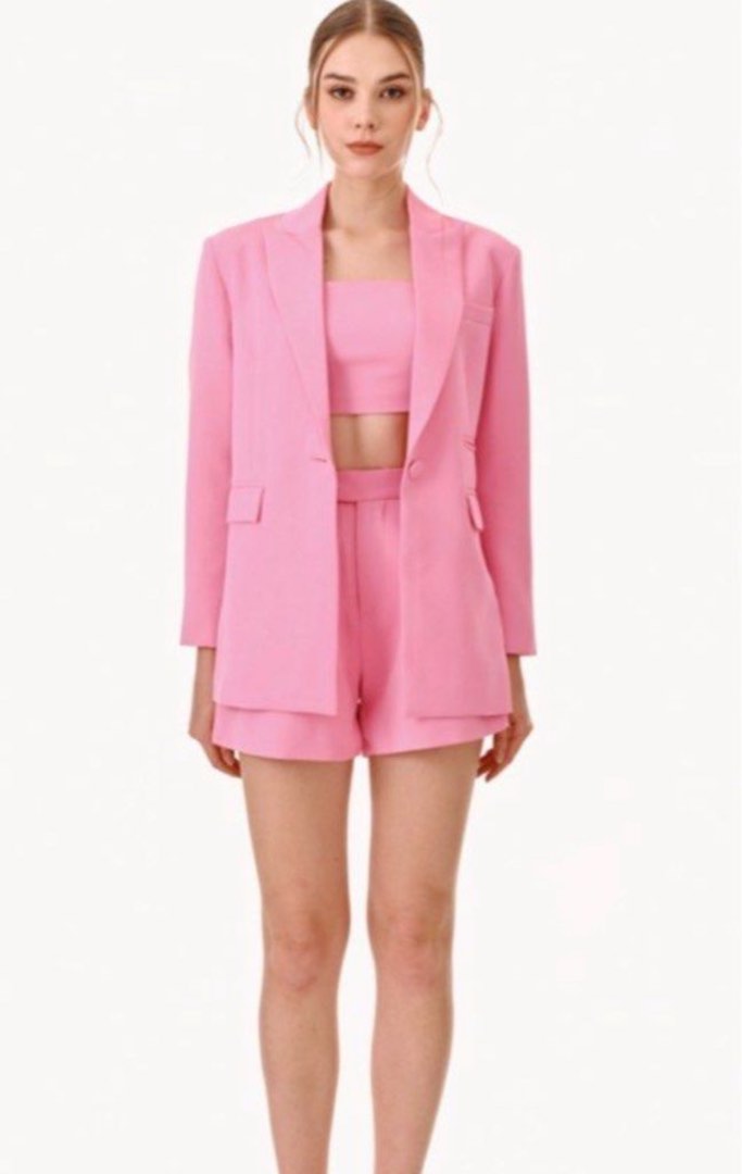 Muse Set in Pink (3 piece set), Women's Fashion, Dresses & Sets, Sets ...