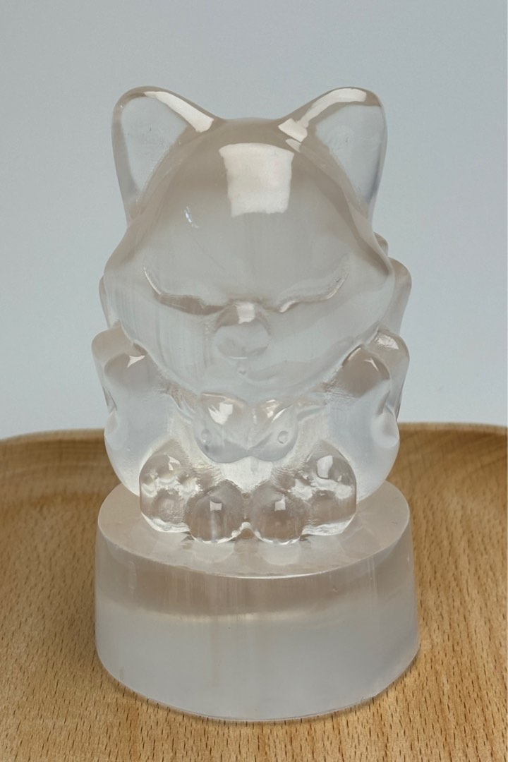 Nine Tailed Fox Selenite Display, Women's Fashion, Jewelry & Organisers ...