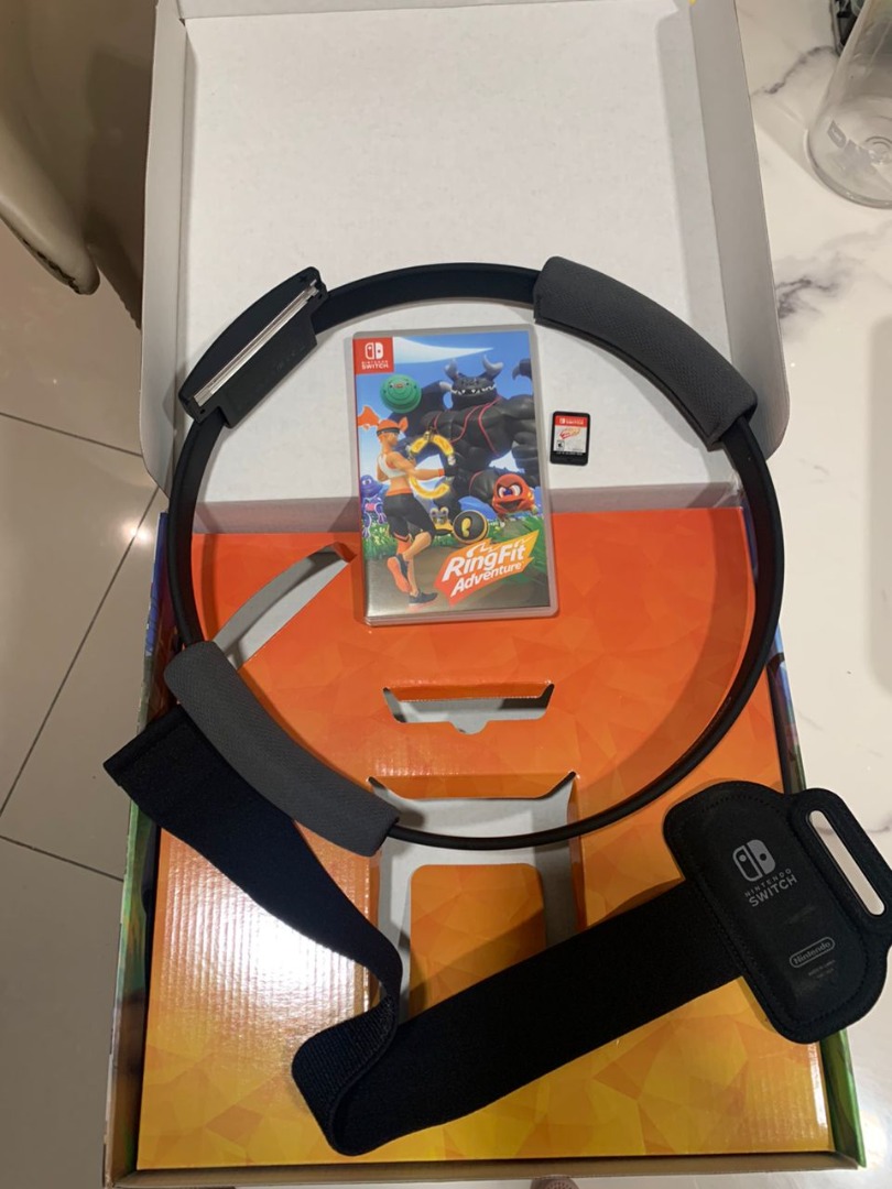 Nintendo Switch Ring Fit Adventure Set, Video Gaming, Video Games ...