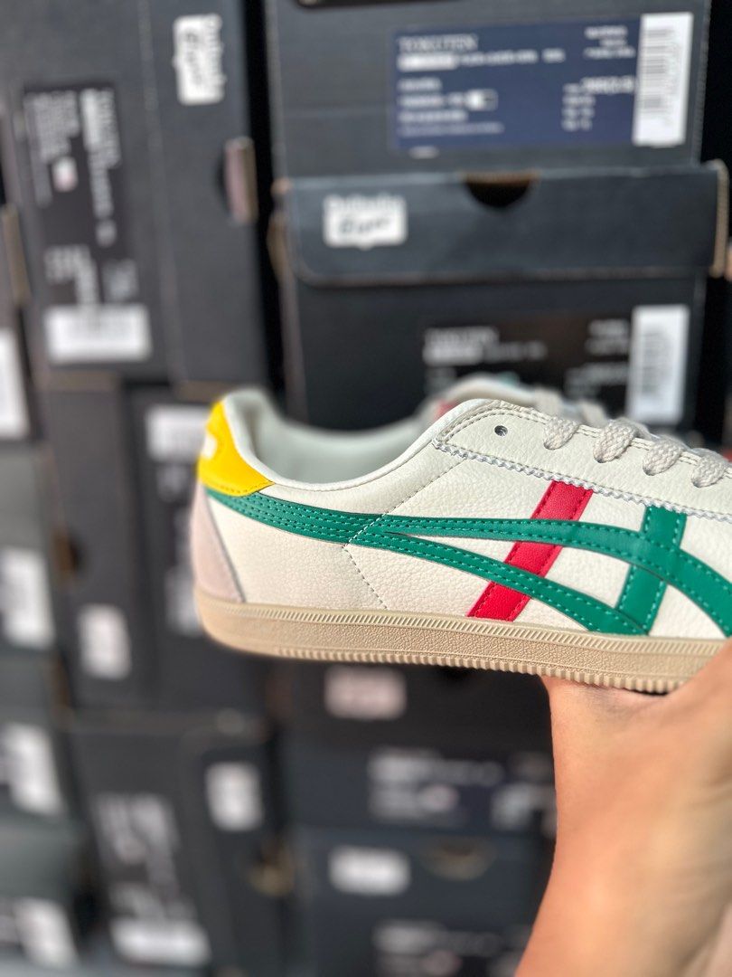 Onitsuka Tiger Tokuten Green Yellow, Women's Fashion, Footwear ...