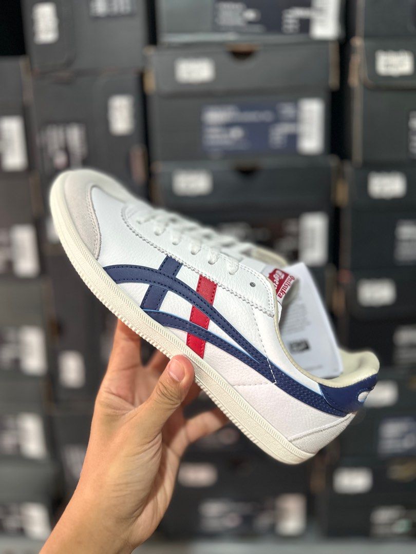 Onitsuka Tiger Tokuten White Blue Red, Women's Fashion, Footwear ...