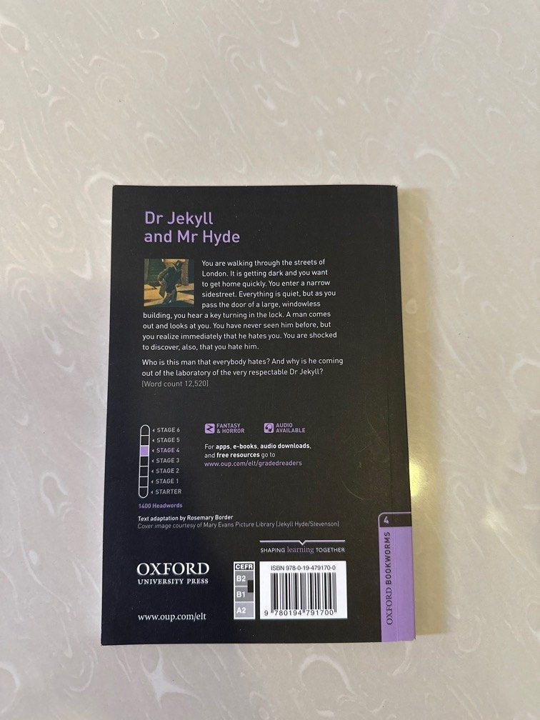Oxford Bookworms 4 - Dr Jekyll and Mr Hyde, Hobbies & Toys, Books ...