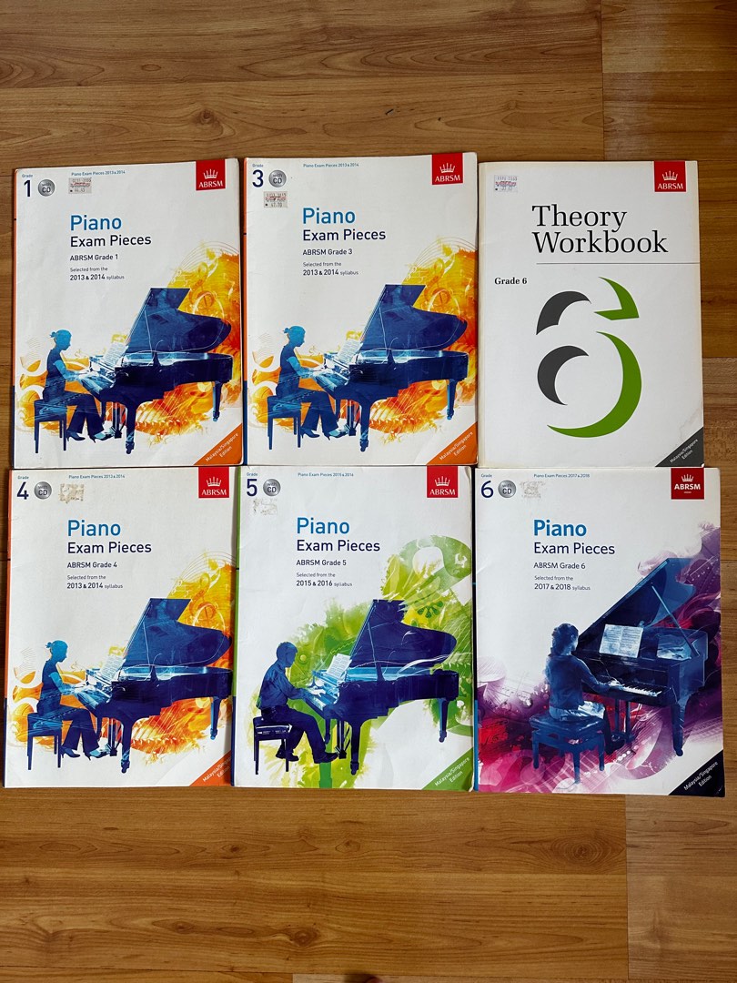 Piano Exam Pieces & Theory Workbook ABRSM Grade 1 to 6 Book, Hobbies ...