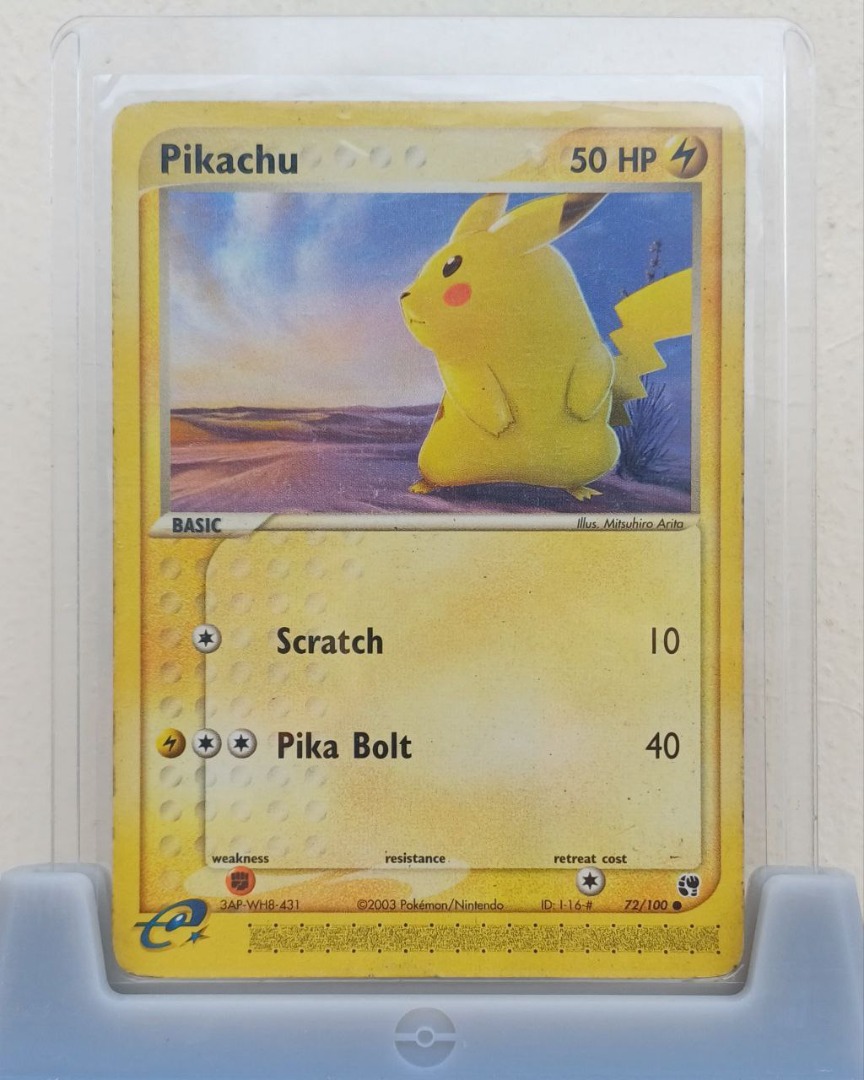Pikachu 72/100 ex Sandstorm (MP - HP) - PHP 175, Hobbies & Toys, Toys ...