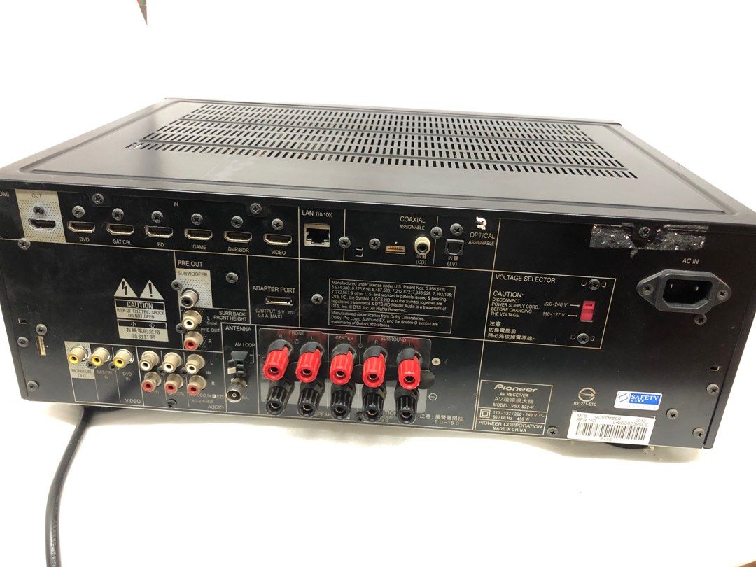 Pioneer Av Receiver No Sound Vxs 822k Audio Soundbars Speakers