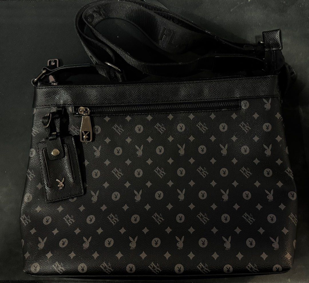 playboy monogram sling bag, Men's Fashion, Bags, Sling Bags on Carousell