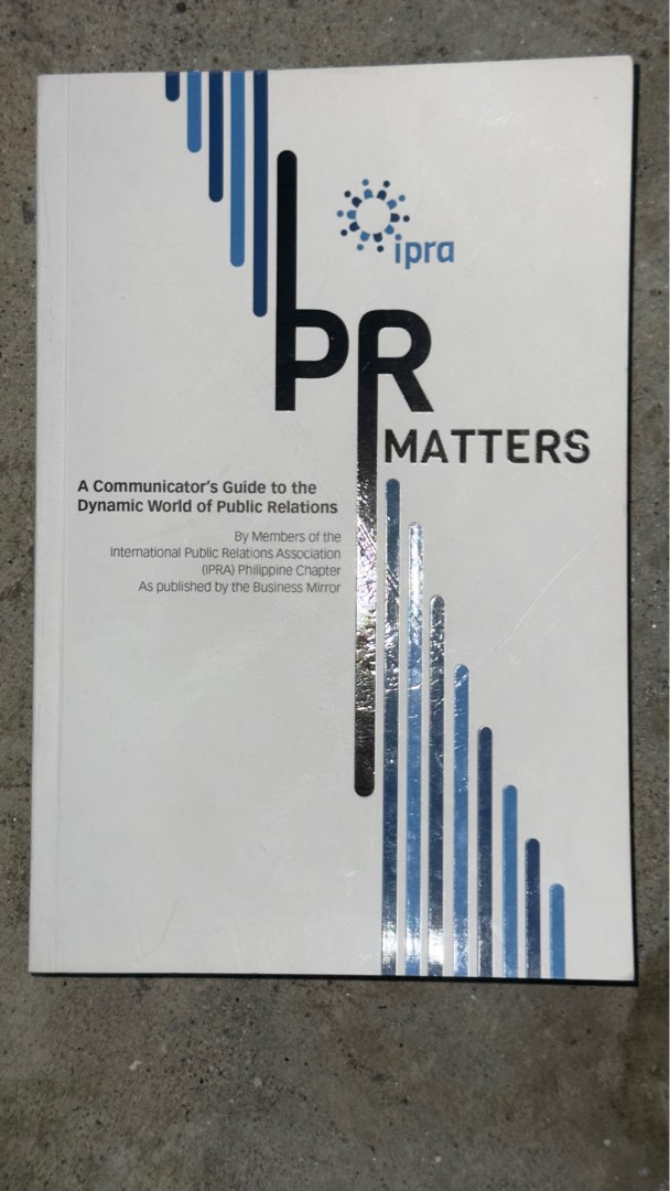 PR Matters Textbook for PUBLIC RELATIONS, Hobbies & Toys, Books ...