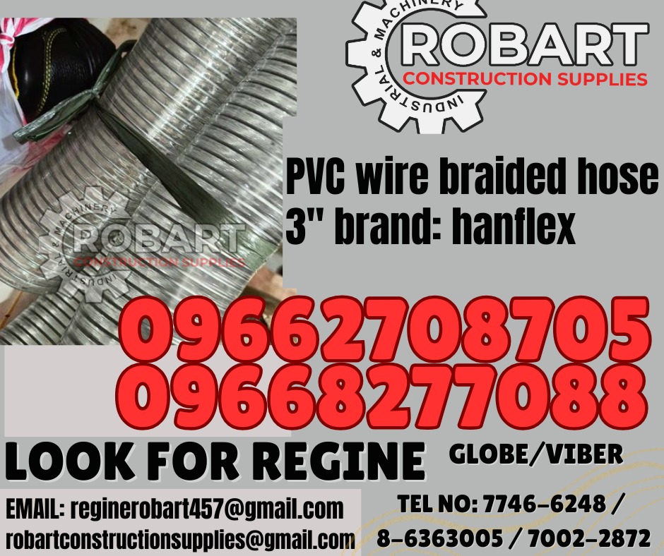 PVC wire braided hose 3" brand: hanflex, Commercial & Industrial ...