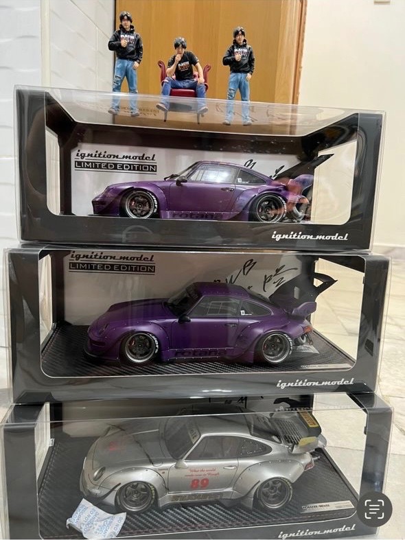 *RARE* IG2262 ignition model 1/18 RWB 993 Matte Purple With Mr. Nakai ...