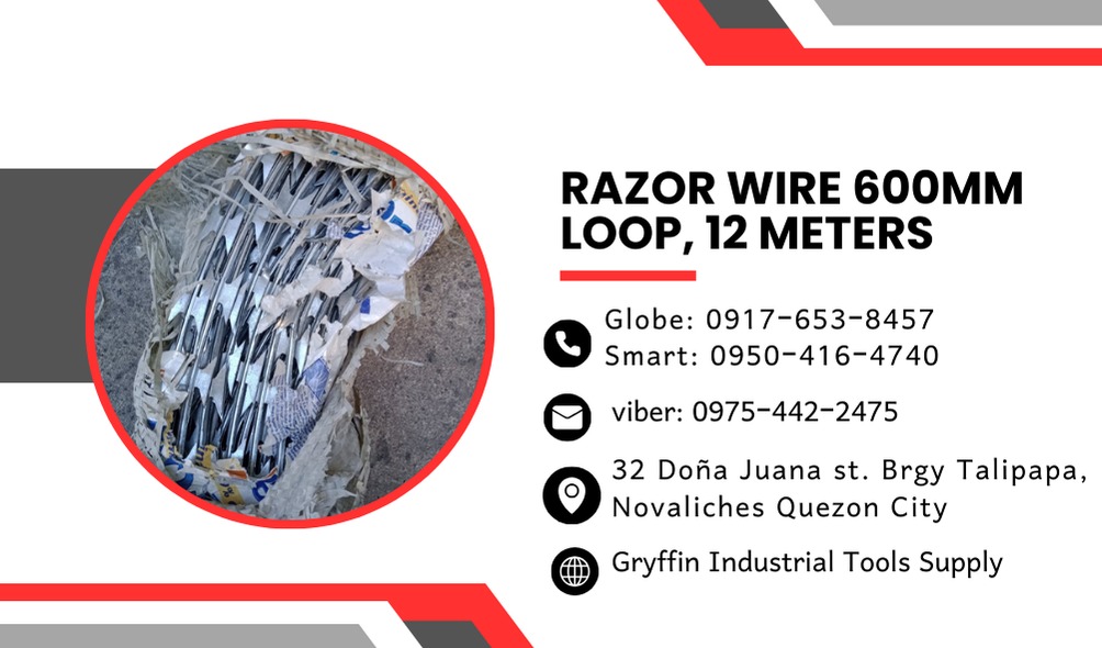 Razor Wire 600mm loop, 12 meters, Commercial & Industrial, Industrial ...