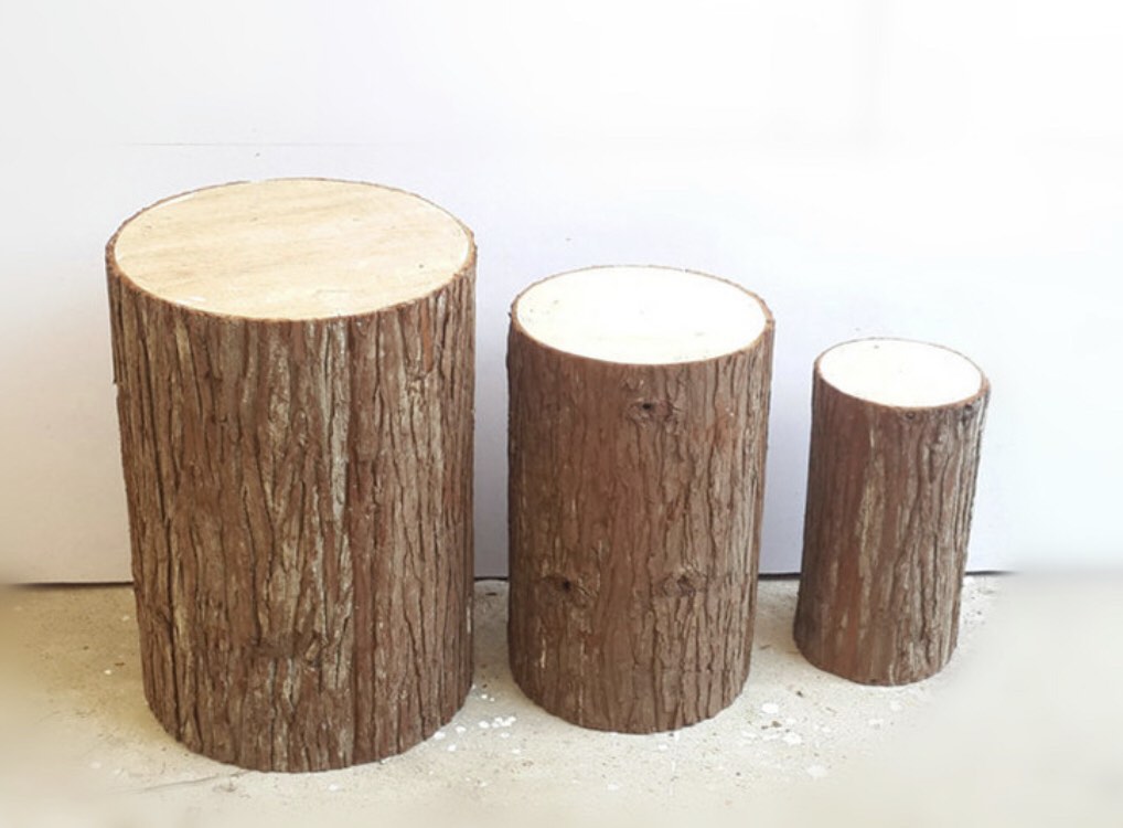 Wooden pedestal tree Logs, Lifestyle Services, Event & Party Services ...