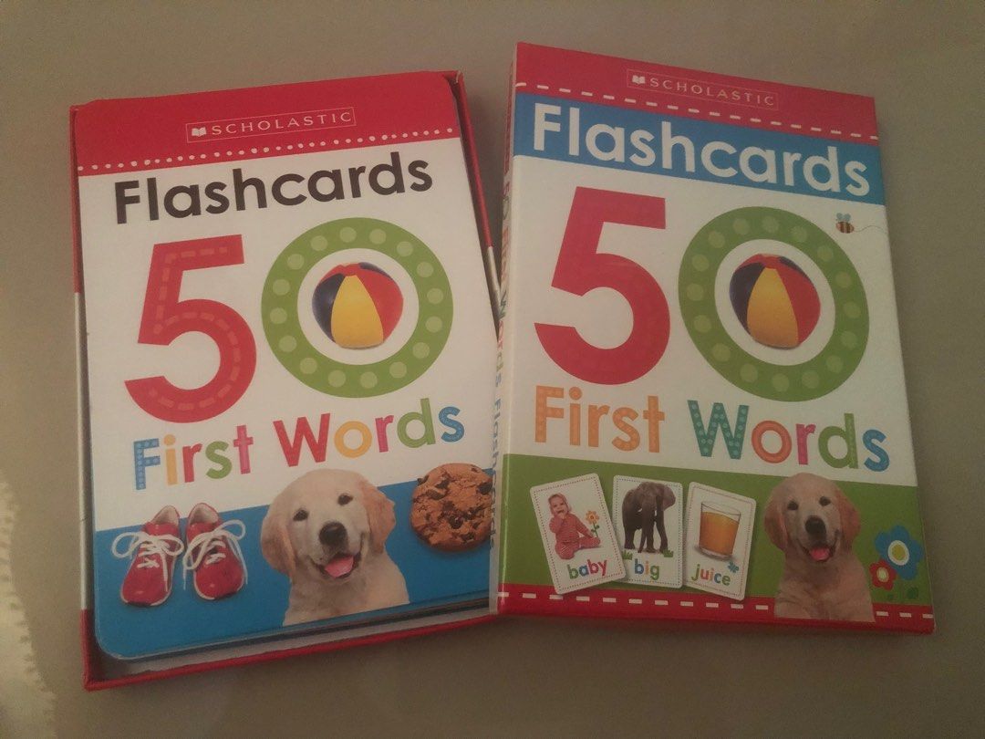 Scholastic 50 First words Flashcards, Babies & Kids, Infant Playtime on ...