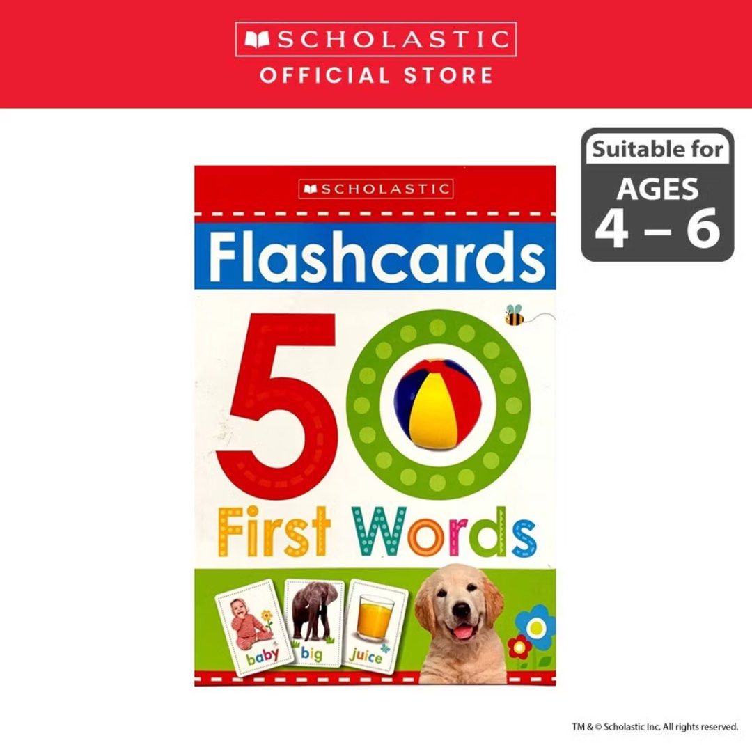 Scholastic 50 First words Flashcards, Babies & Kids, Infant Playtime on ...