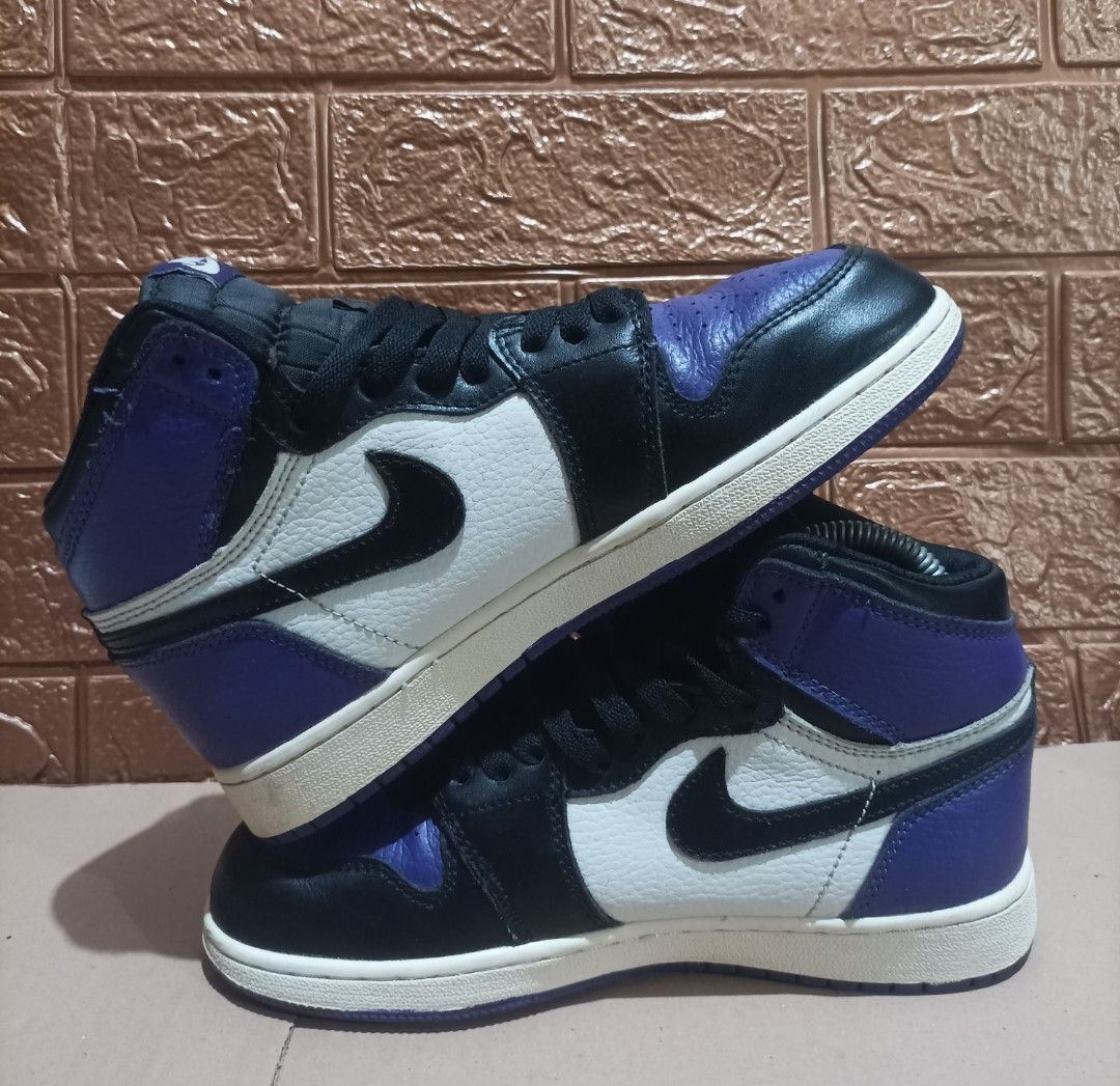 Sepatu Nike Air Jordan 1 Retro High Court Purple (Second Thrift ...