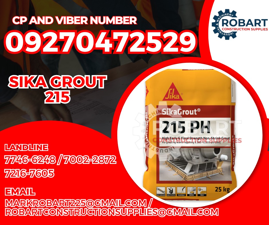 Sika Grout 215, Commercial & Industrial, Construction Tools & Equipment ...