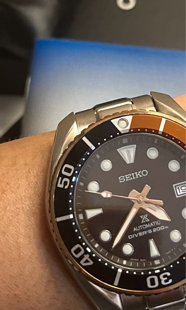 SPB192j1 Limited Edition Seiko Sumo Prospex Rootbeer, Men's Fashion ...