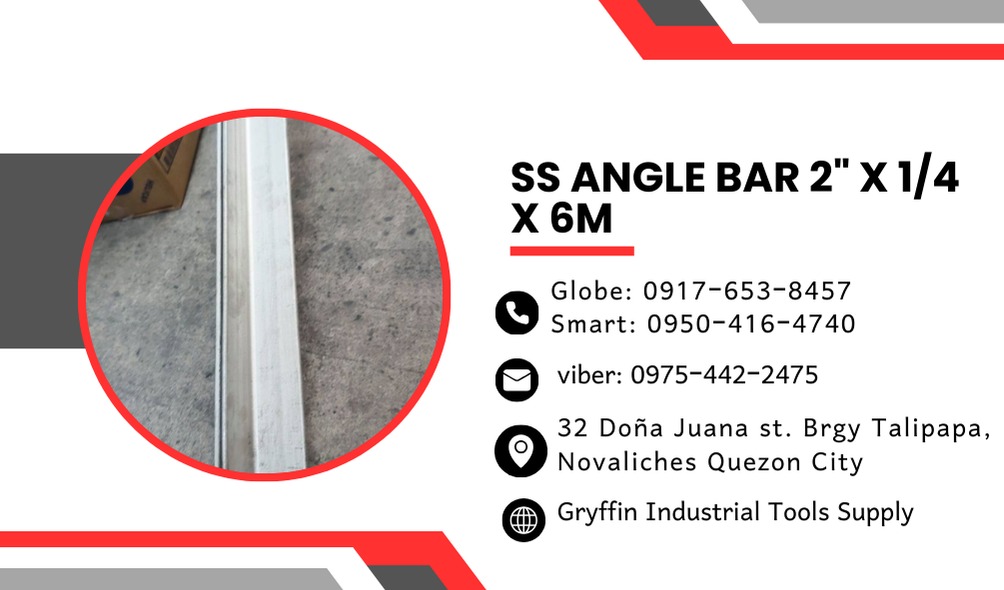ss angle bar 2" x 1/4 x 6m, Commercial & Industrial, Industrial ...