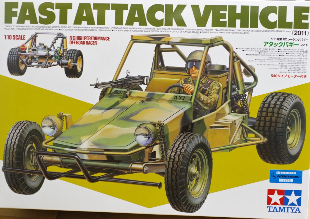 全新-Tamiya-田宮-58496 - 1/10 -R/C- FAST ATTACK VEHICLE -遙控車-M-250, 興趣及遊戲 ...