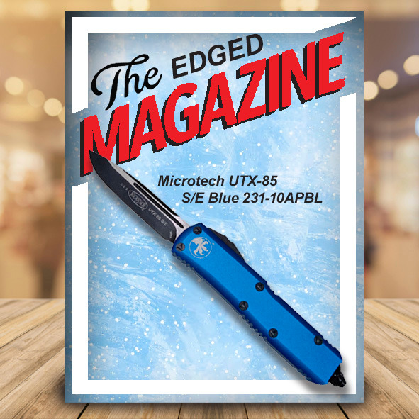 Microtech UTX-85 S/E Knife Blue (3.1" Apocalyptic) 231-10APBL, Hobbies ...