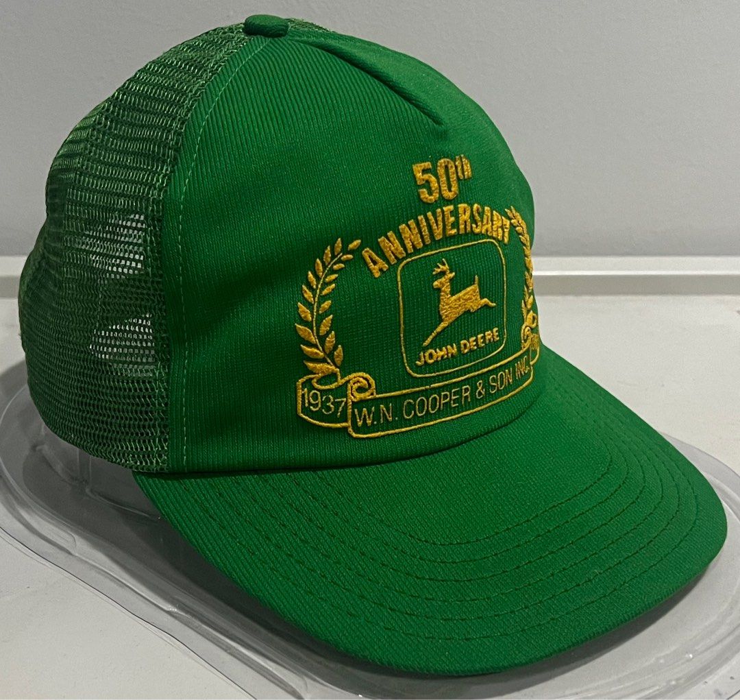 Topi Cap SnapBack Trucker Pertanian John Deere 50th Anniversary, Men's ...