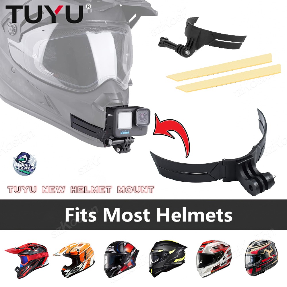 TUYU new helmet mount for Open face & full face helmet mount Gopro ...