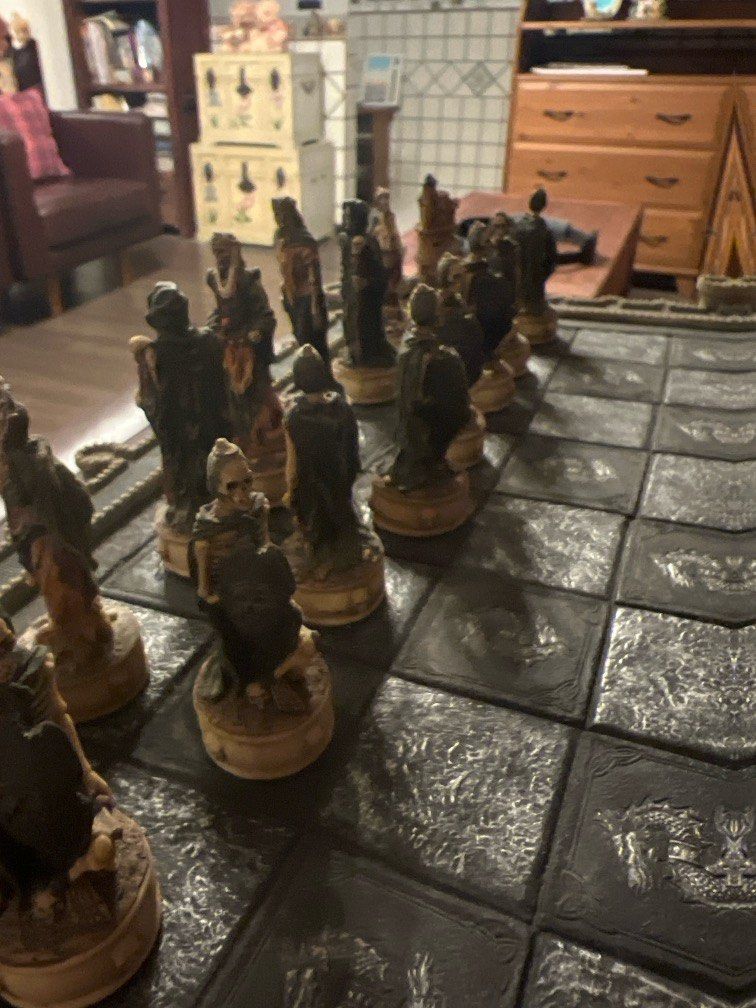 Undead knight chess set, Hobbies & Toys, Toys & Games on Carousell