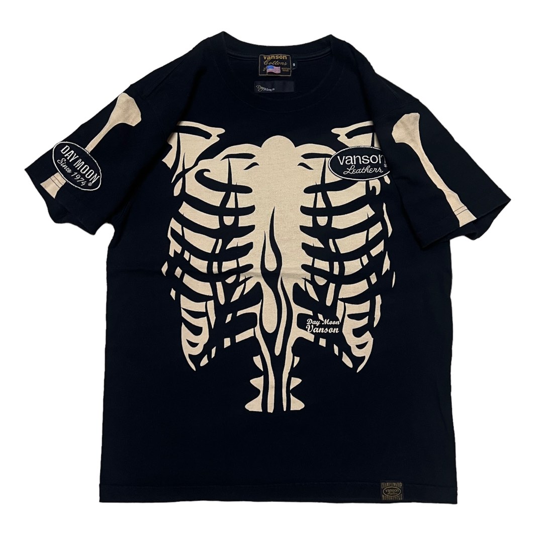 Vanson leathers Skeleton T Shirt, Men's Fashion, Tops & Sets, Tshirts ...