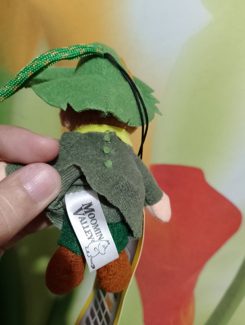 Vintage 1990 Moomin Character Snufkin plush charm collectible stuffed ...