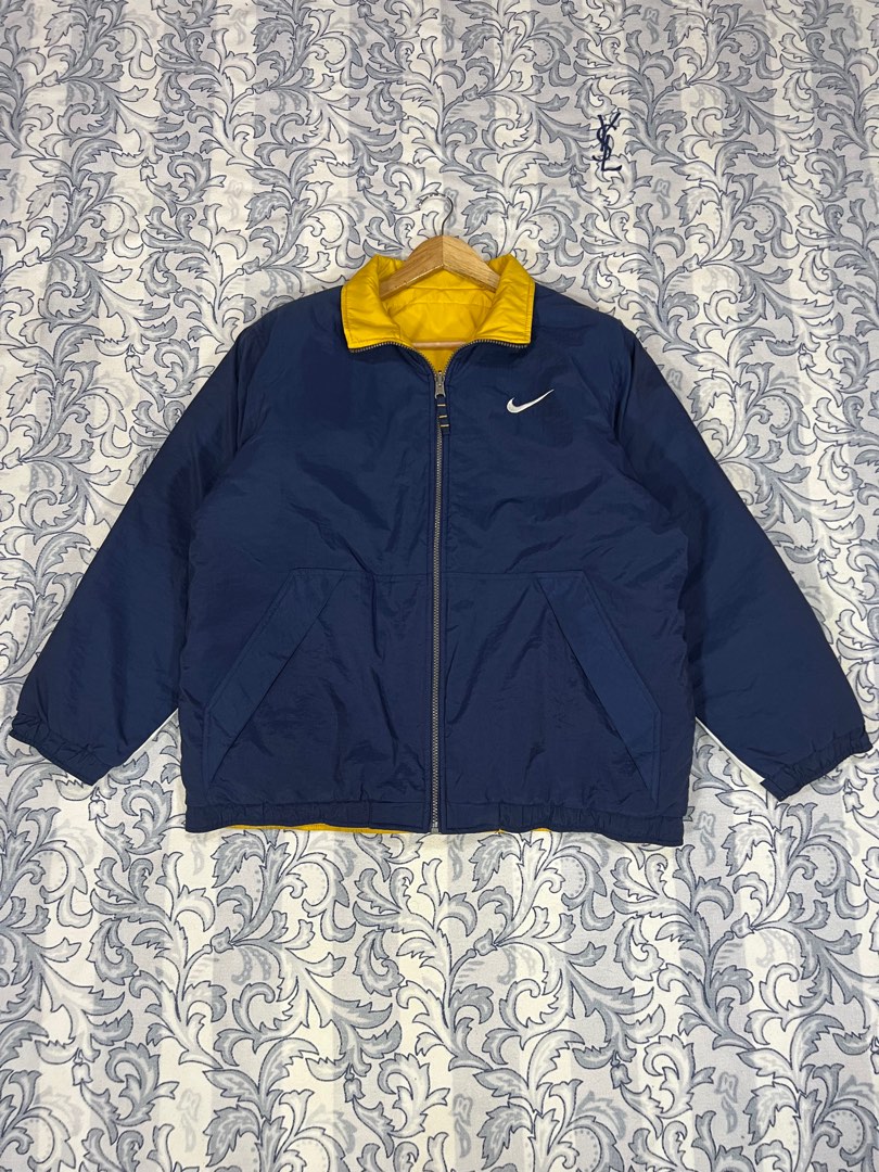 VINTAGE NIKE SPELL OUT REVERSIBLE JACKET, Men's Fashion, Coats, Jackets ...