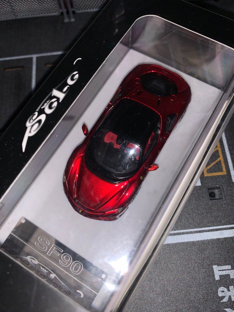 1/64 Solo Model Ferrari SF90 (metallic red) not mini gt poprace time ...