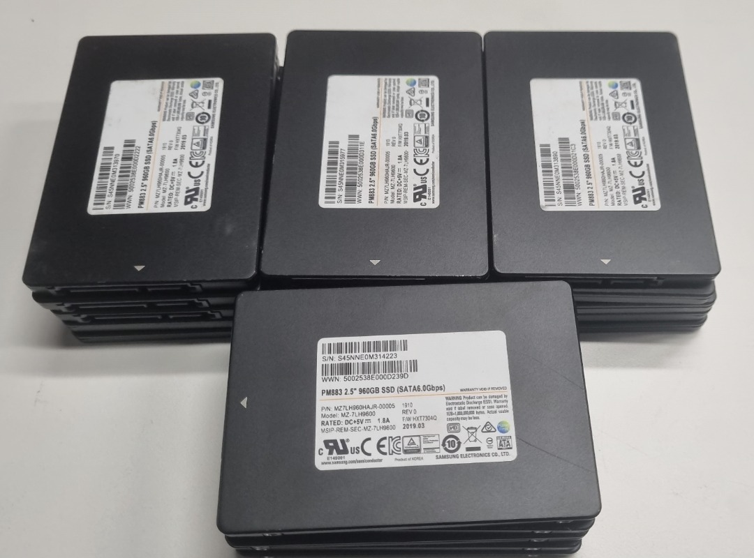 960G SATA Samsung PM883 Enterprise SSD, Computers & Tech, Parts ...