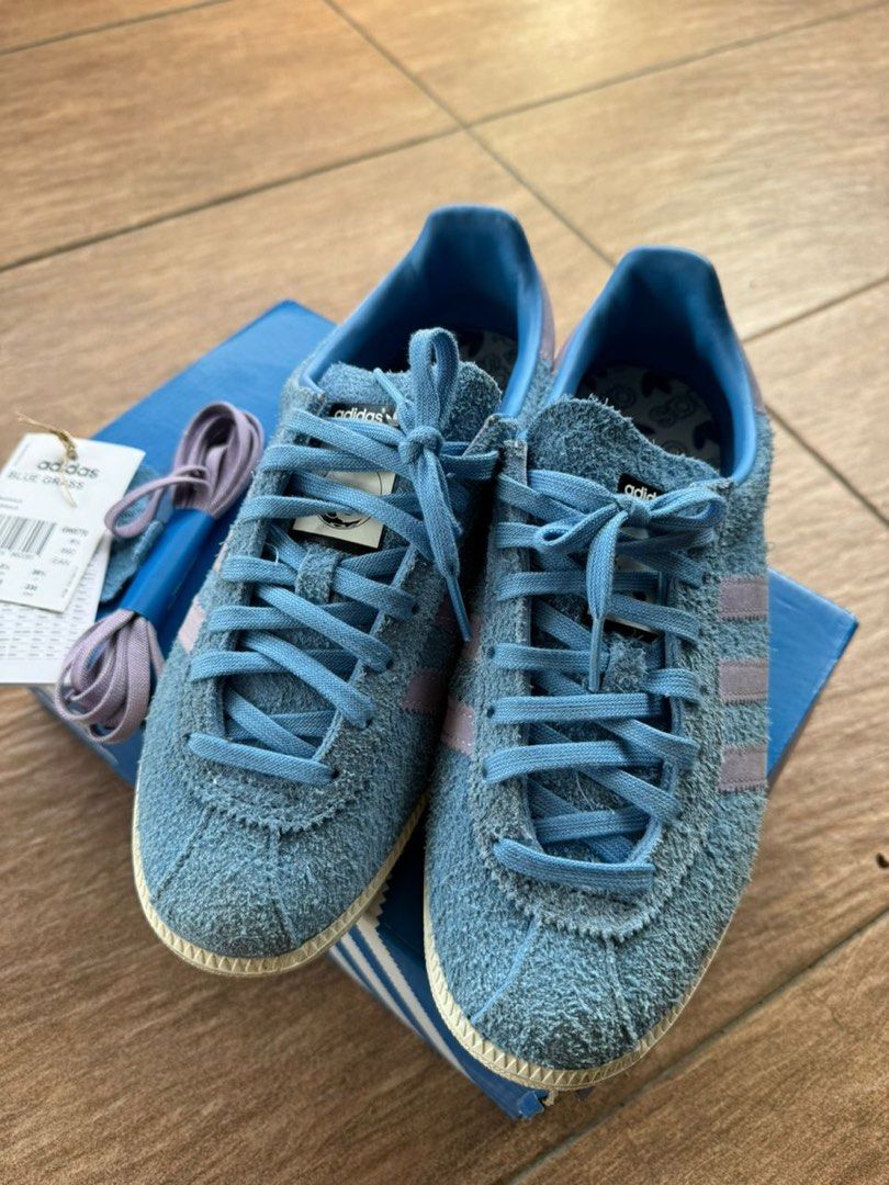 adidas blue grass, Men's Fashion, Footwear, Sneakers on Carousell