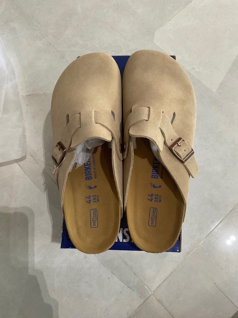 Birkenstock Boston Sand Colour, Men's Fashion, Footwear, Casual shoes ...