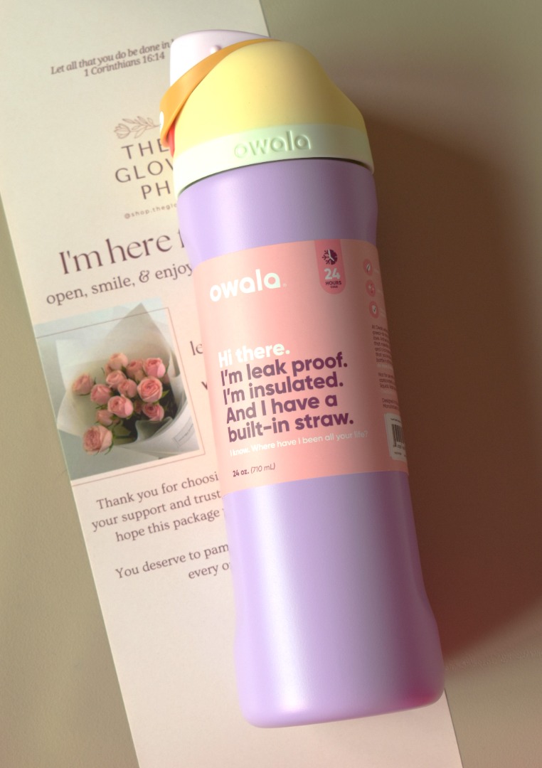 BRAND NEW OWALA FreeSip Water Bottle - Saltwater Taffy 24oz | The Glow ...