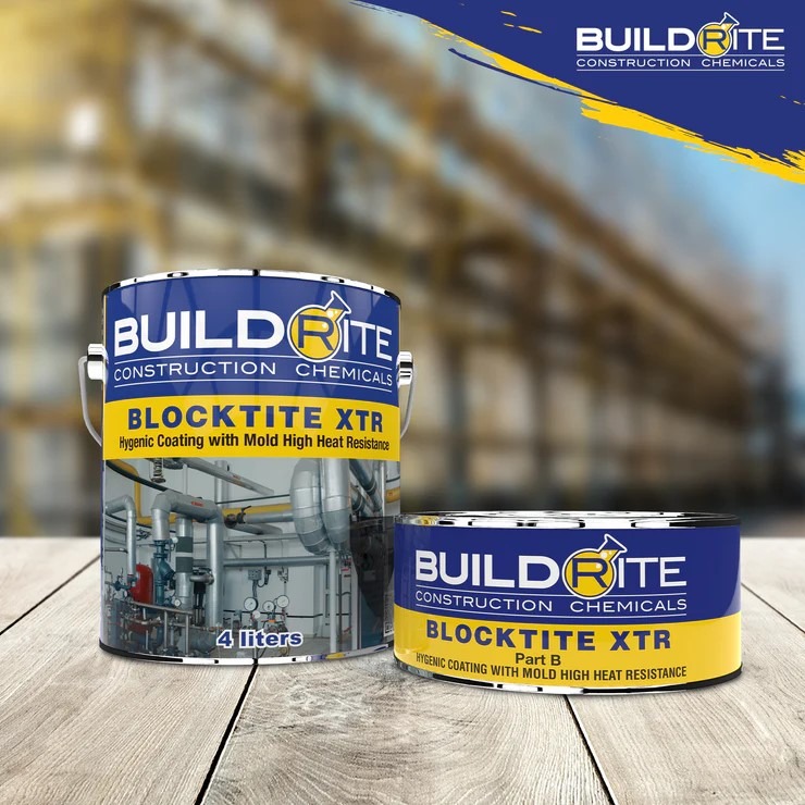 BUILDRITE BLOCKTITE XTR GRAY EPOXY-BASED HYGENIC COATING WITH MOLD AND ...