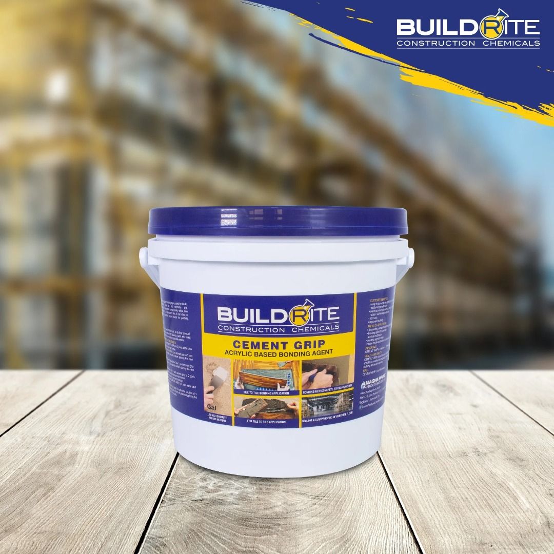 BUILDRITE CEMENT GRIP ACRYLIC-BASED BONDING AGENT (4L Gallon or 20L ...