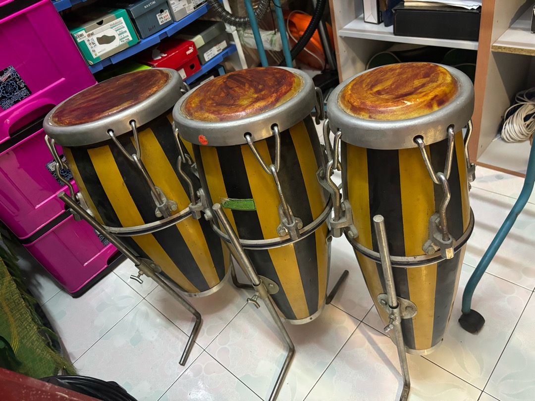 Congo triple drum set, Hobbies & Toys, Music & Media, Musical ...