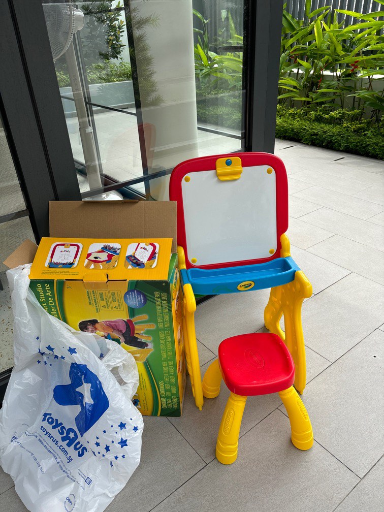 Crayola magnet table whiteboard stool, Babies & Kids, Infant Playtime ...
